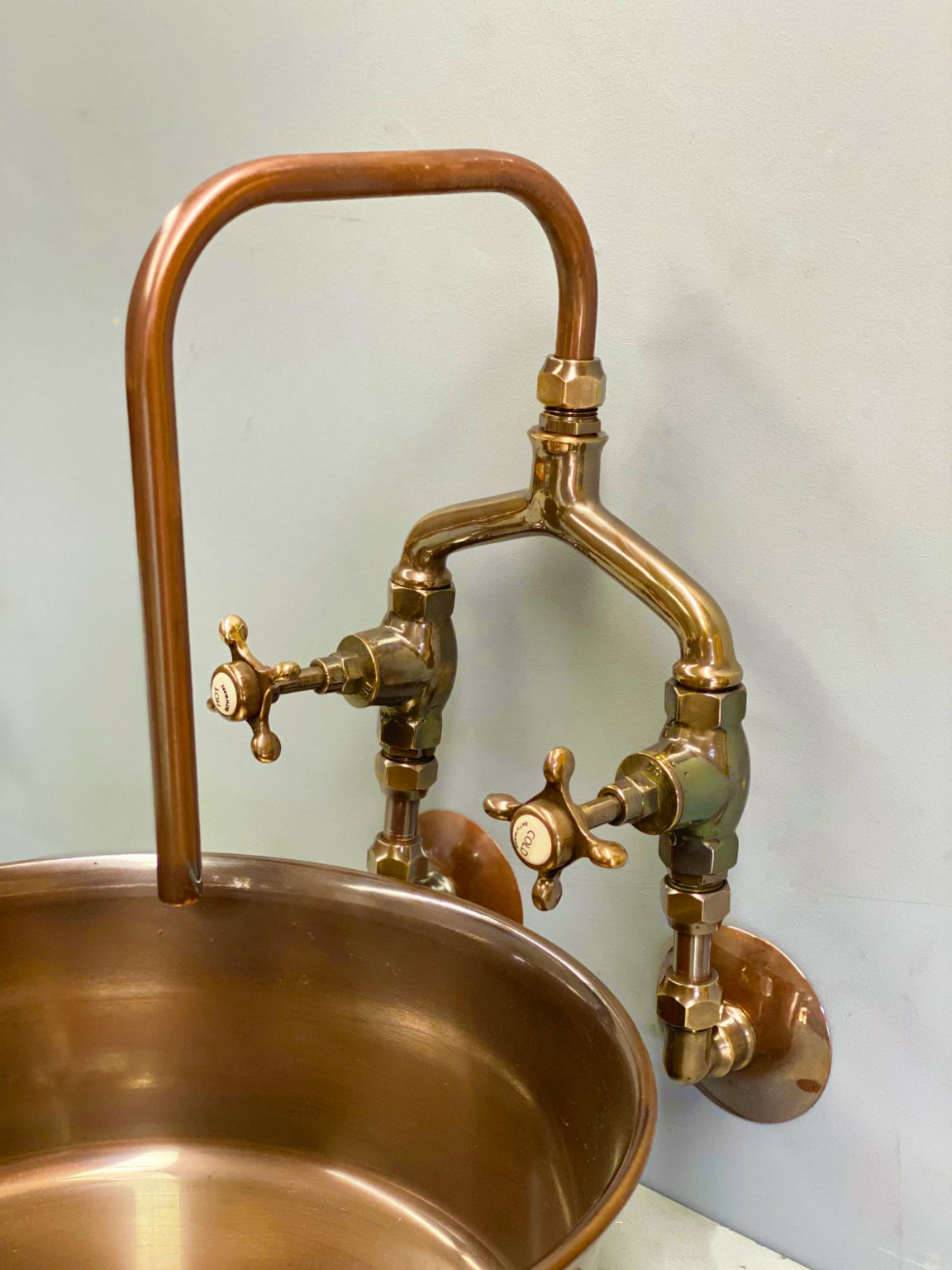 Copper Basin & Taps | Handmade in NZ | Ladybugs