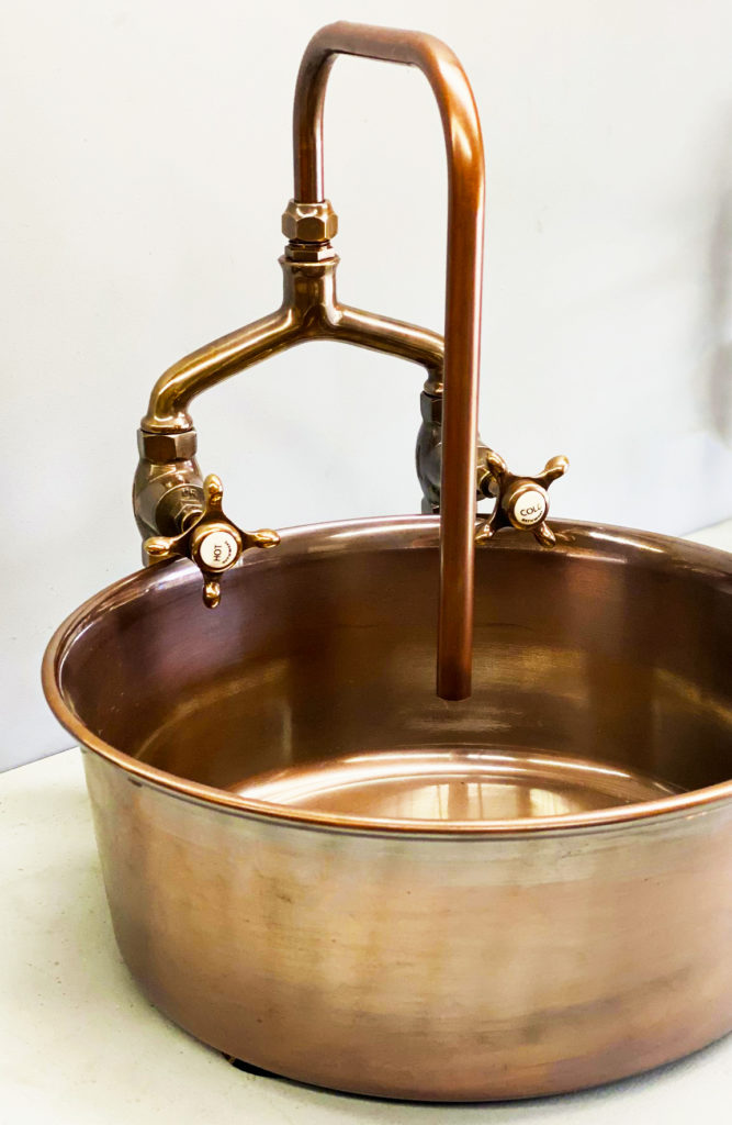 Copper Basin & Taps | Handmade in NZ | Ladybugs