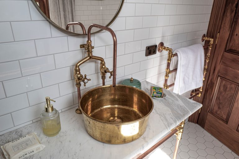 Copper Basin & Taps | Handmade in NZ | Ladybugs