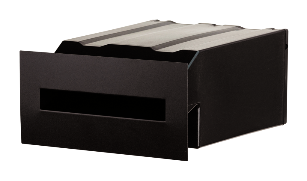 Masonry Insert Letterbox - Black Faceplate | Made in NZ