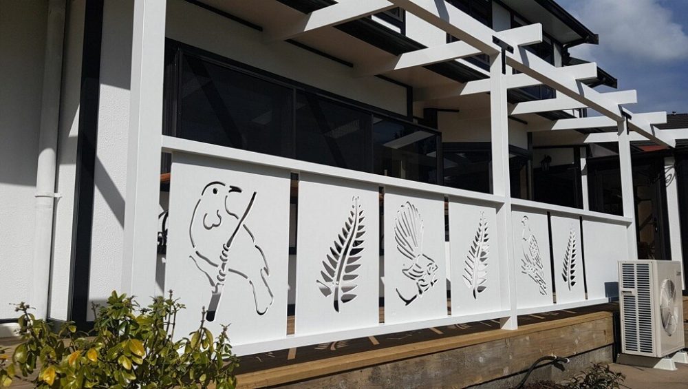 Privacy Screen | Garden Art | NZ Silver Fern | Ladybugs